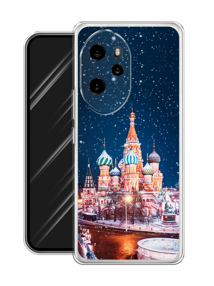 Силиконовый чехол на Honor 100 Pro / Хонор 100 Про с принтом "Москва 1" — фото 1