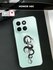 Чехол на Honor X6c / Хонор X6c с принтом "Змея с мечом чёрная", прозрачный