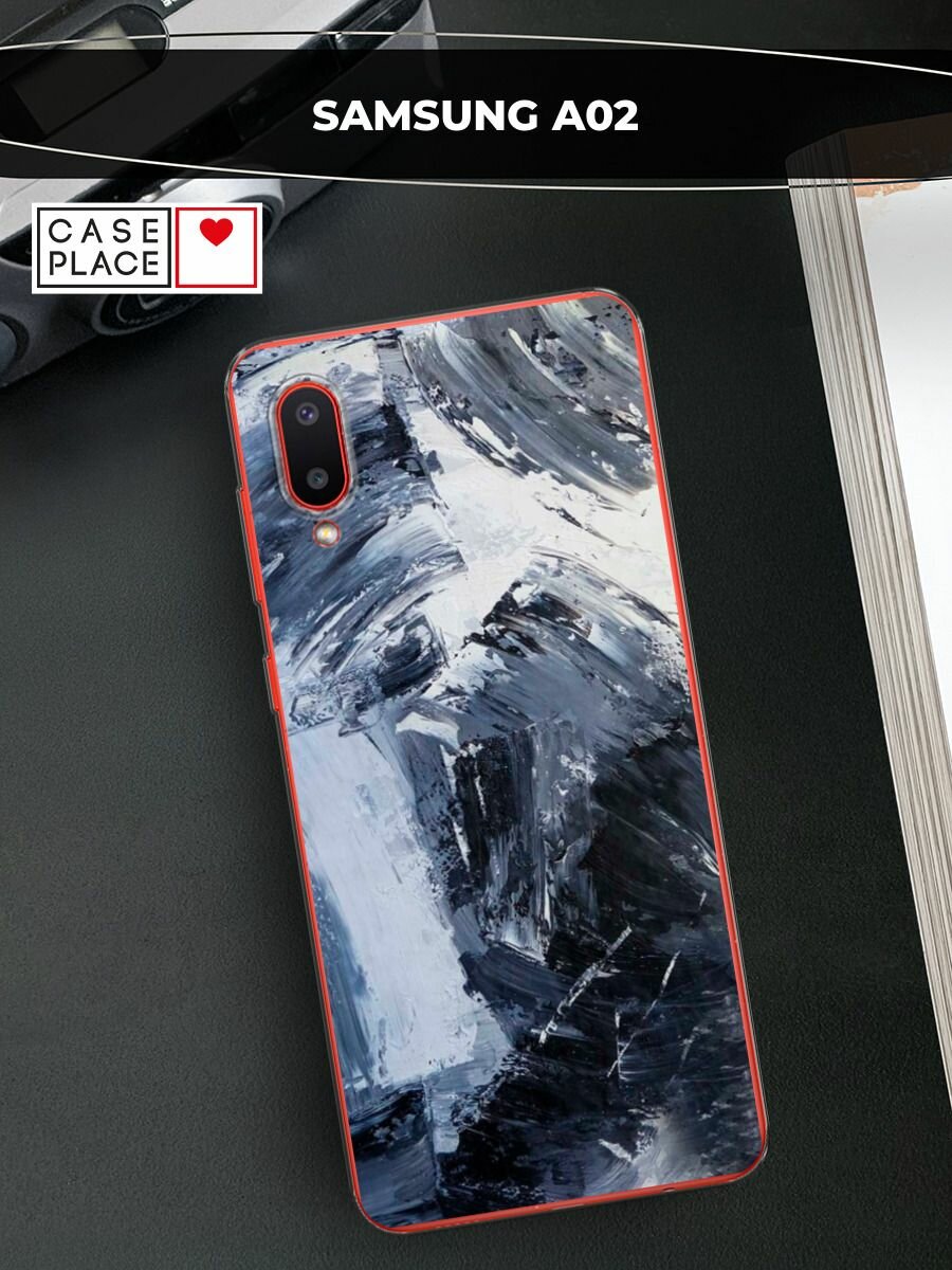 Чехол на Samsung Galaxy A02 / Самсунг Галакси А02 с принтом "Абстракция живопись"