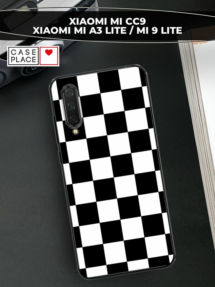 Чехол на Xiaomi Mi CC9/A3 Lite/9 Lite / Сяоми Mi CC9/A3 Lite/9 Lite с принтом "Шахматная доска"