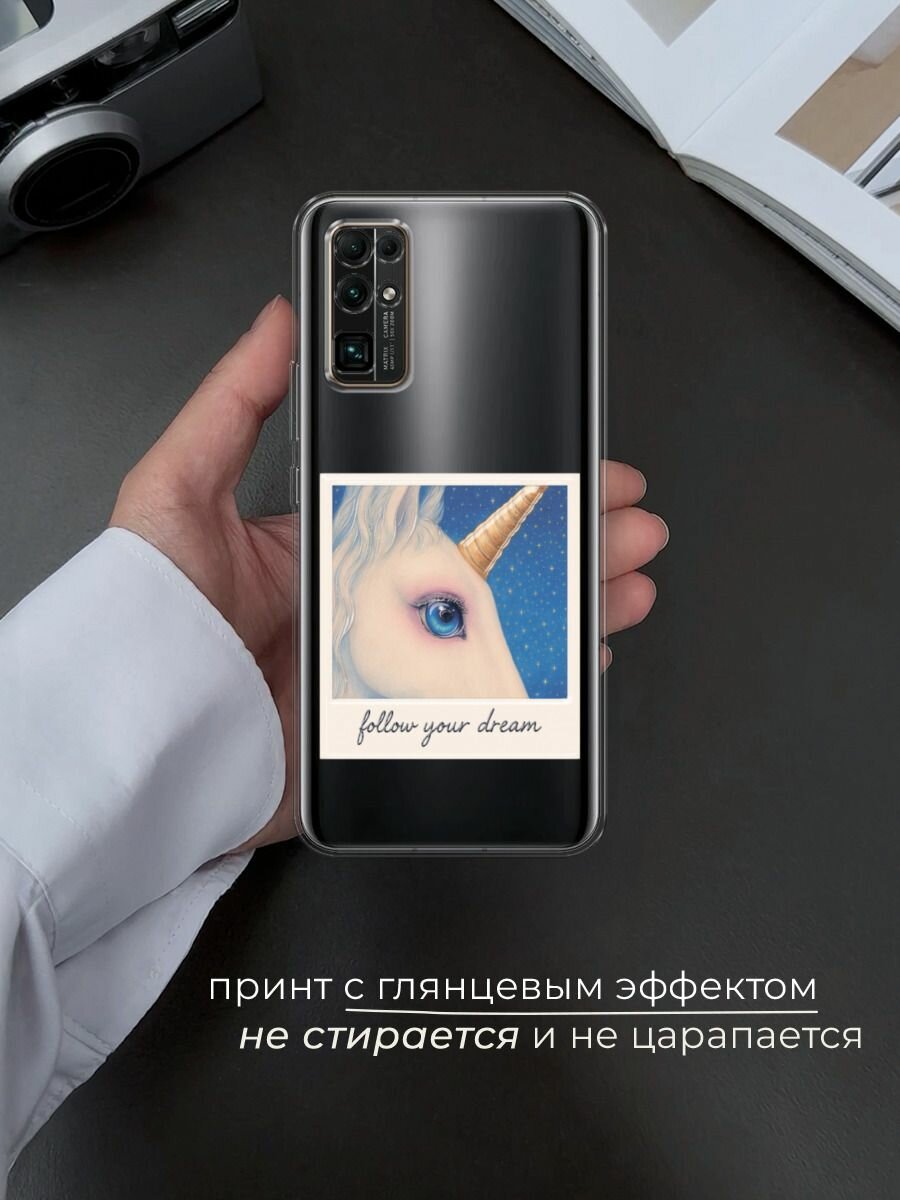 Чехол на Honor 30 / Хонор 30 с принтом "Глаз единорога" — фото 1