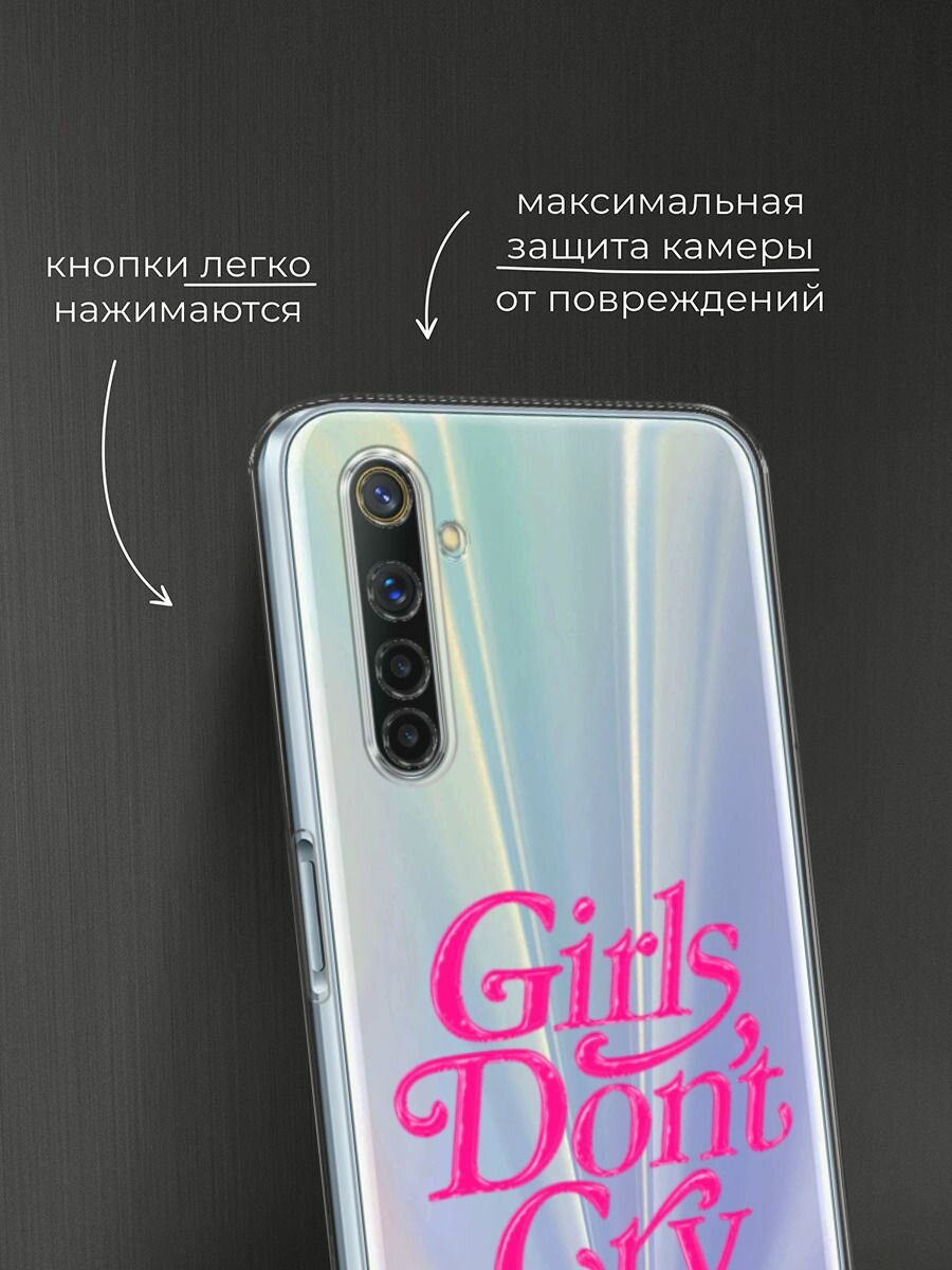 Чехол на Realme 6 / Реалми 6 с принтом "Девочка не плачь" — фото 1