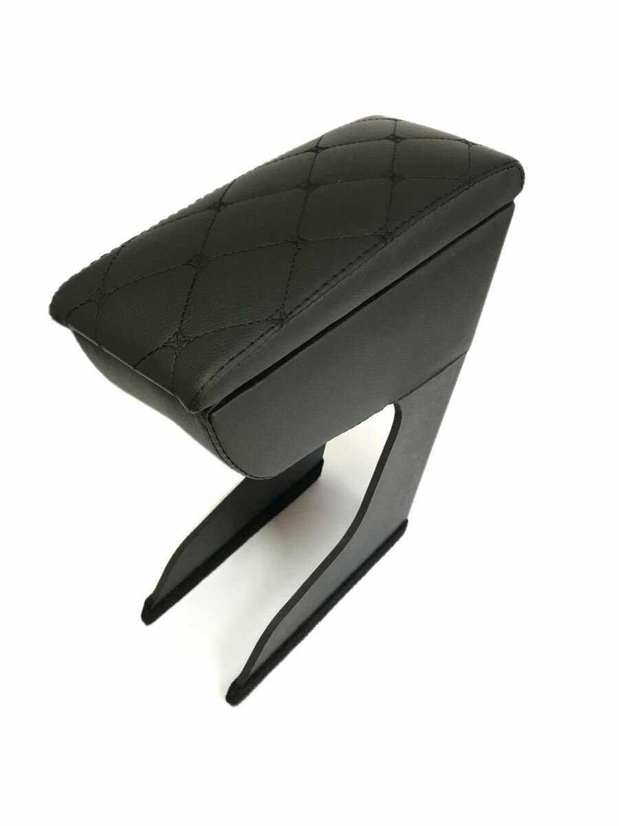 Подлокотник Renault logan (2004-2014) кожаный (черный, шов ромб) оригинал, для рено логан