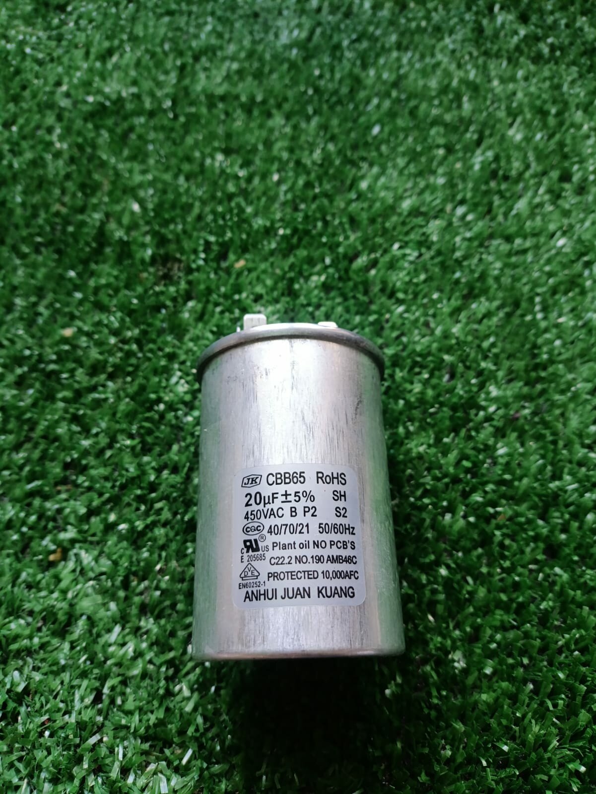 Пусковой конденсатор для кондиционера CBB65 (20uf) с разбора