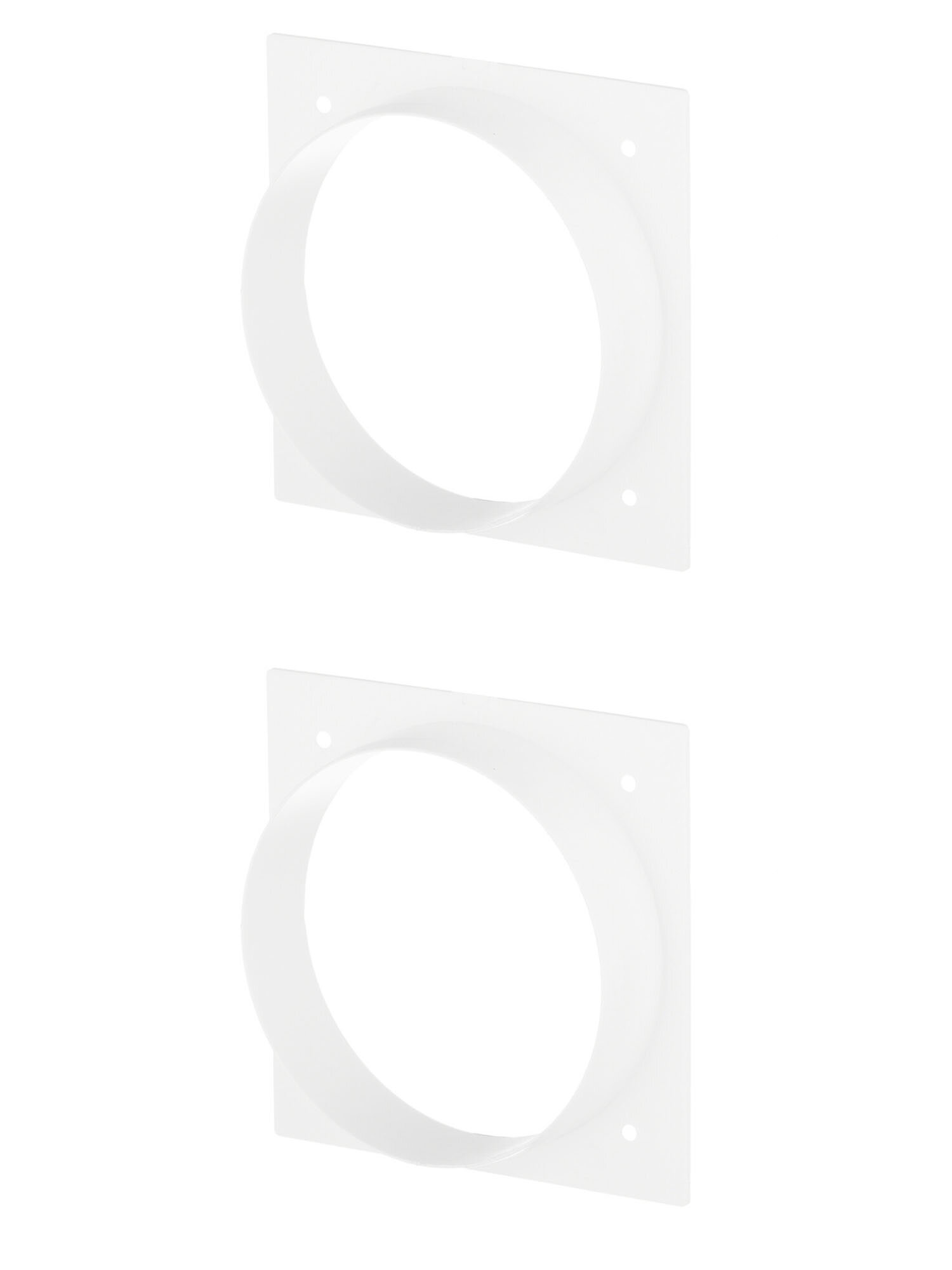 Накладка для круглых воздуховодов торцевая с фланцем d100 мм 113х113 мм (2 шт.)