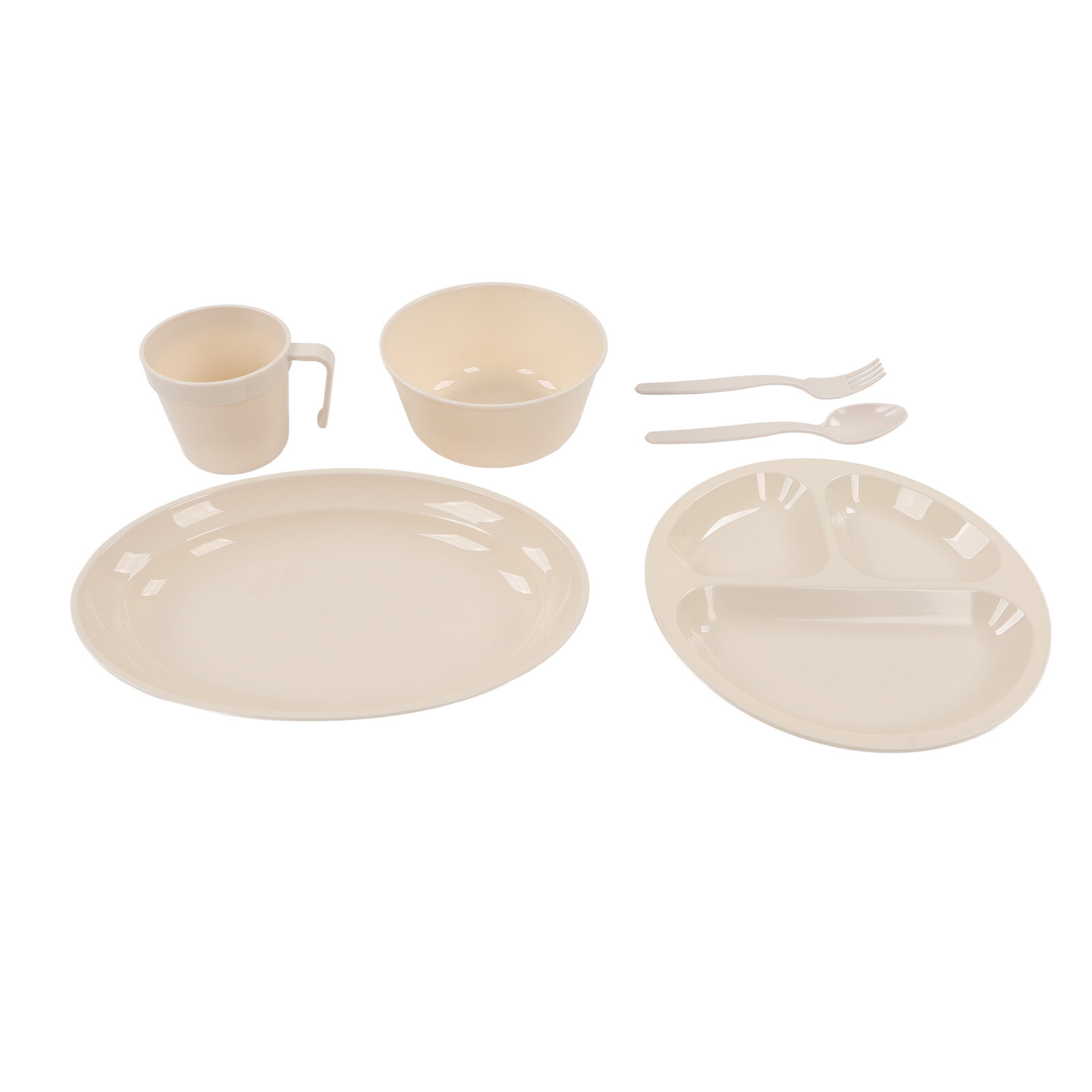 24 шт. пластиковый набор посуды пищевой ПП микроволновая печь посудомоечная машина безопасный набор для кемпинга для пикника на открытом воздухе и путешествий