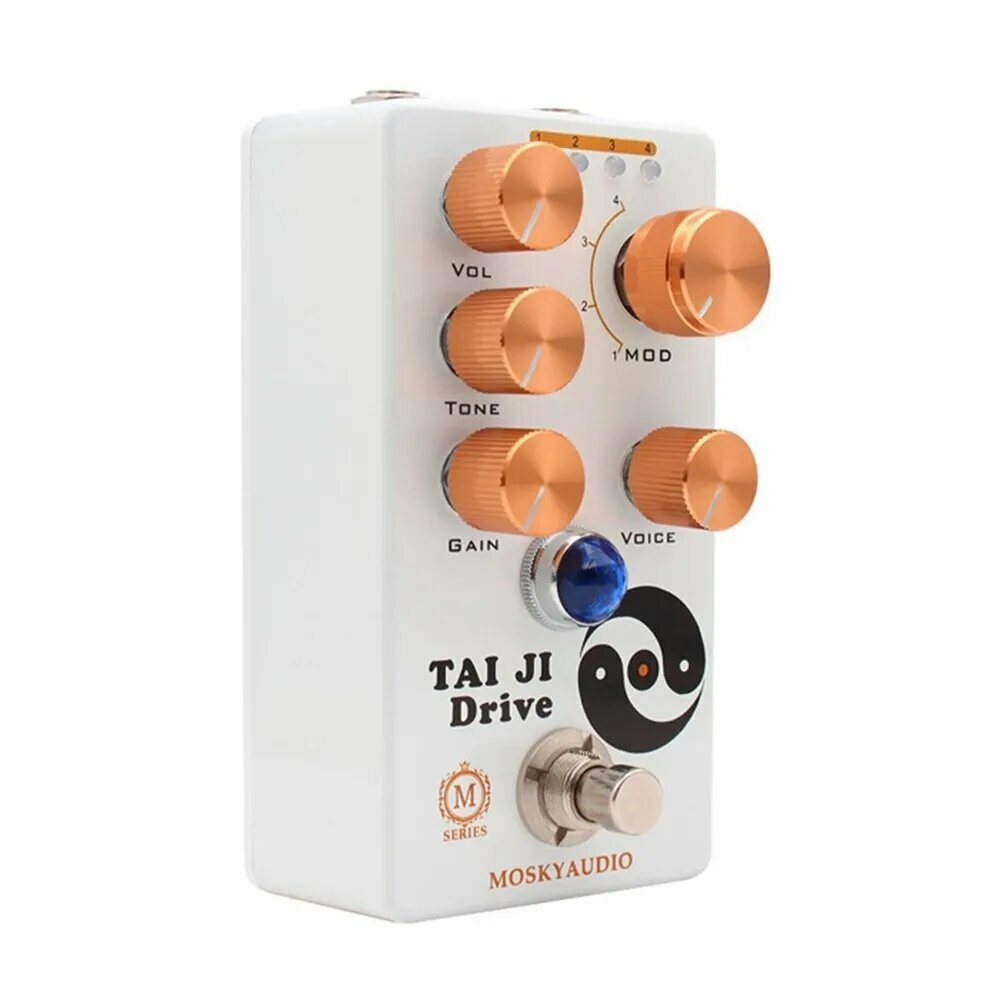 Педаль эффектов гитарного перегруза MOSKYAUDIO TAI JI DRIVE, 4 режима