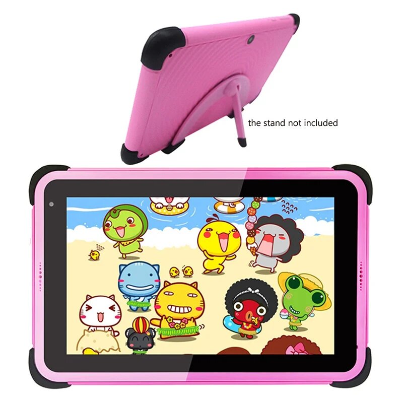 Восстановленный планшет, 7 дюймов, Android, детский планшет, 2 ГБ, 32 ГБ, 4-ядерный, используемый планшет для детей, 1024x600, IPS, двойной Wi-Fi, 5G, 3000 мАч, без держателя