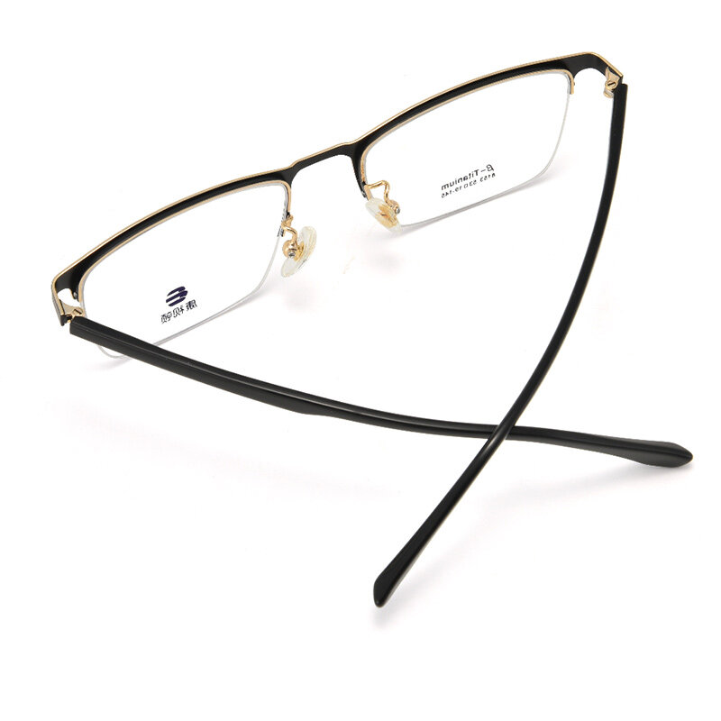 Cornstone Titanium Browline Eyeglass Frames Men's 53 — фото 1
