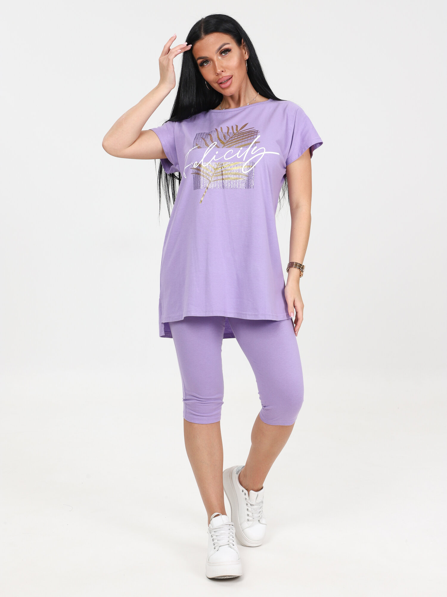 Комплект одежды домашний женский с бриджами