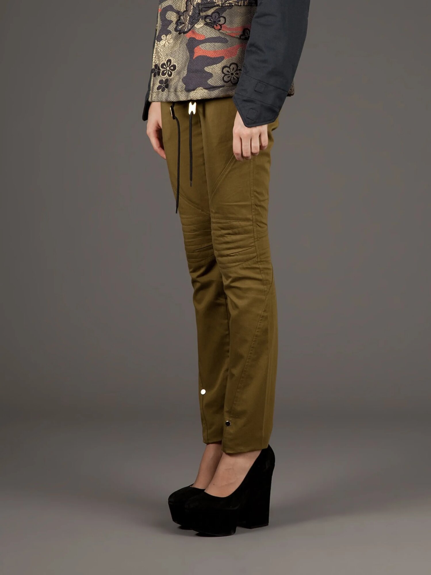 Брюки MAISON MIHARA YASUHIRO Skinny chino, размер 38, brown — фото 1
