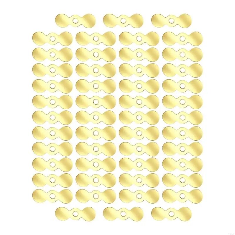 Металлические блестящие пропеллерные приманки для рыбалки Y1QE 50 шт