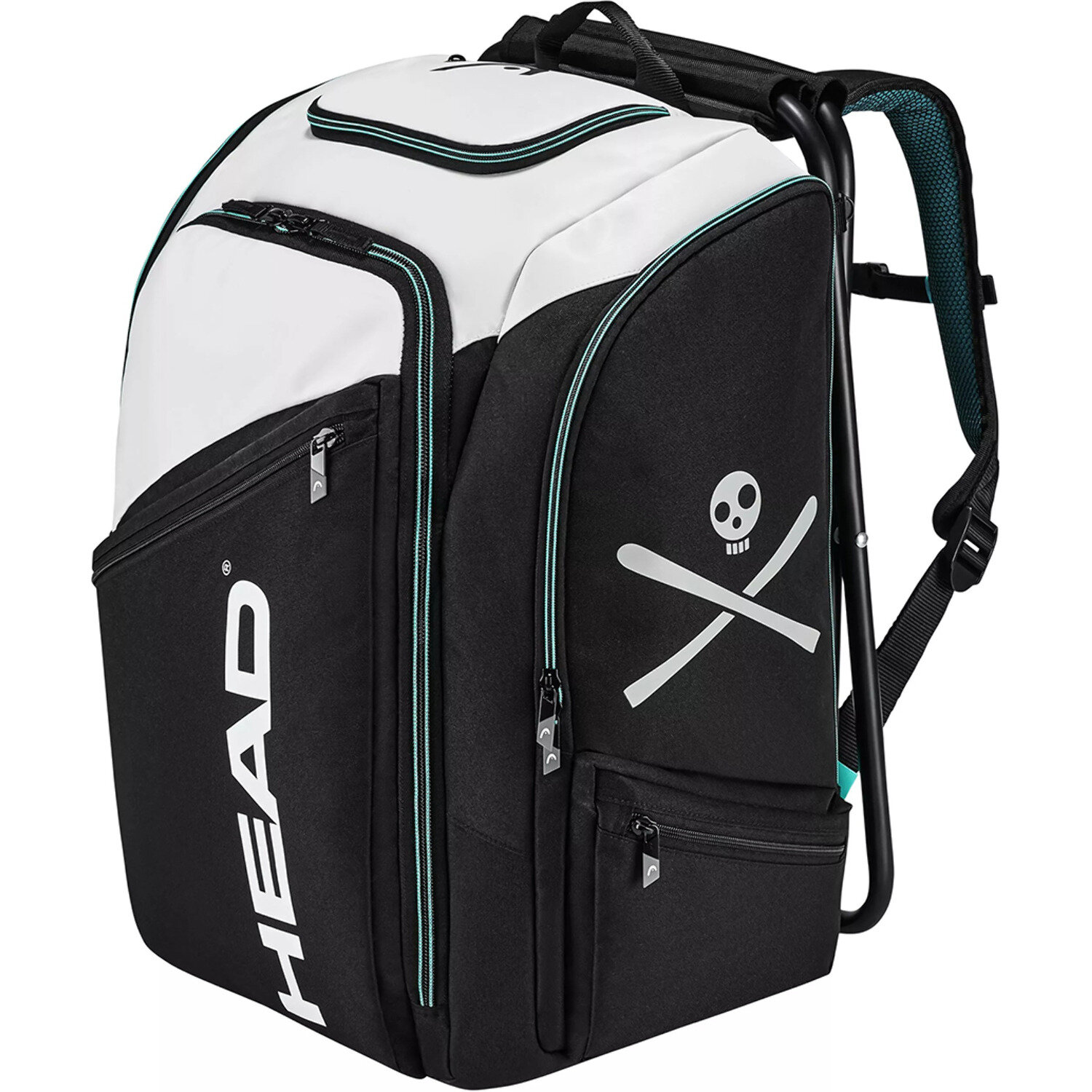 Рюкзак г/л Head Rebels Coaches Backpack со складным стулом Racing Black/White/ Speed Blue 23/24 Черный, для мужчин