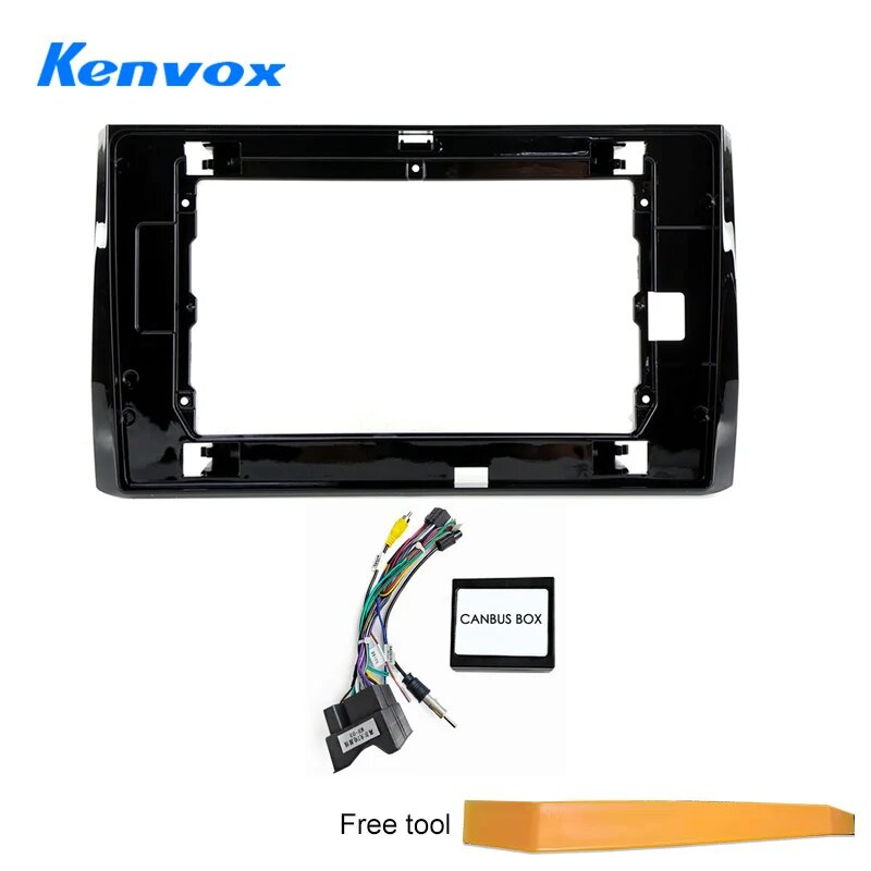 Для Skoda Kodiaq 2016-2021 Karoq NU7 2017 2021 Android Автомагнитола 2 Din Стерео Монтажная рамка Лицевая панель Комплект жгута проводов frame wire B