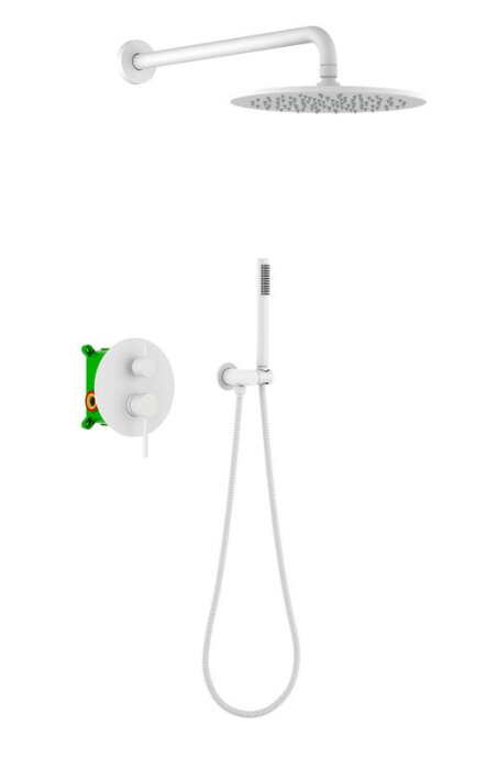 Душевой комплект Timo Saona SX-2369/16SM, С внутренней частью, белый матовый