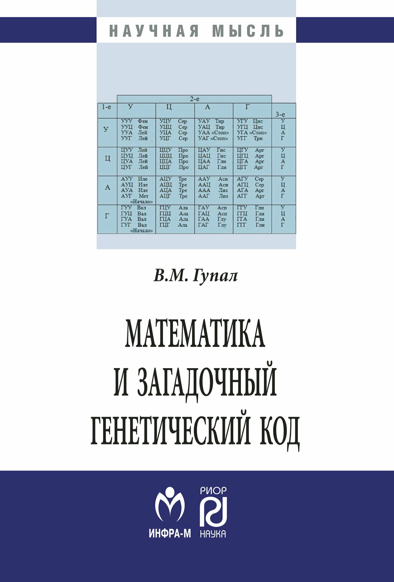 Математика и загадочный генетический код: Монография/Гупал В. М, - 2-е изд.-М: ИЦ риор,2026.-288 с.-(Науч. мысль)(О)
