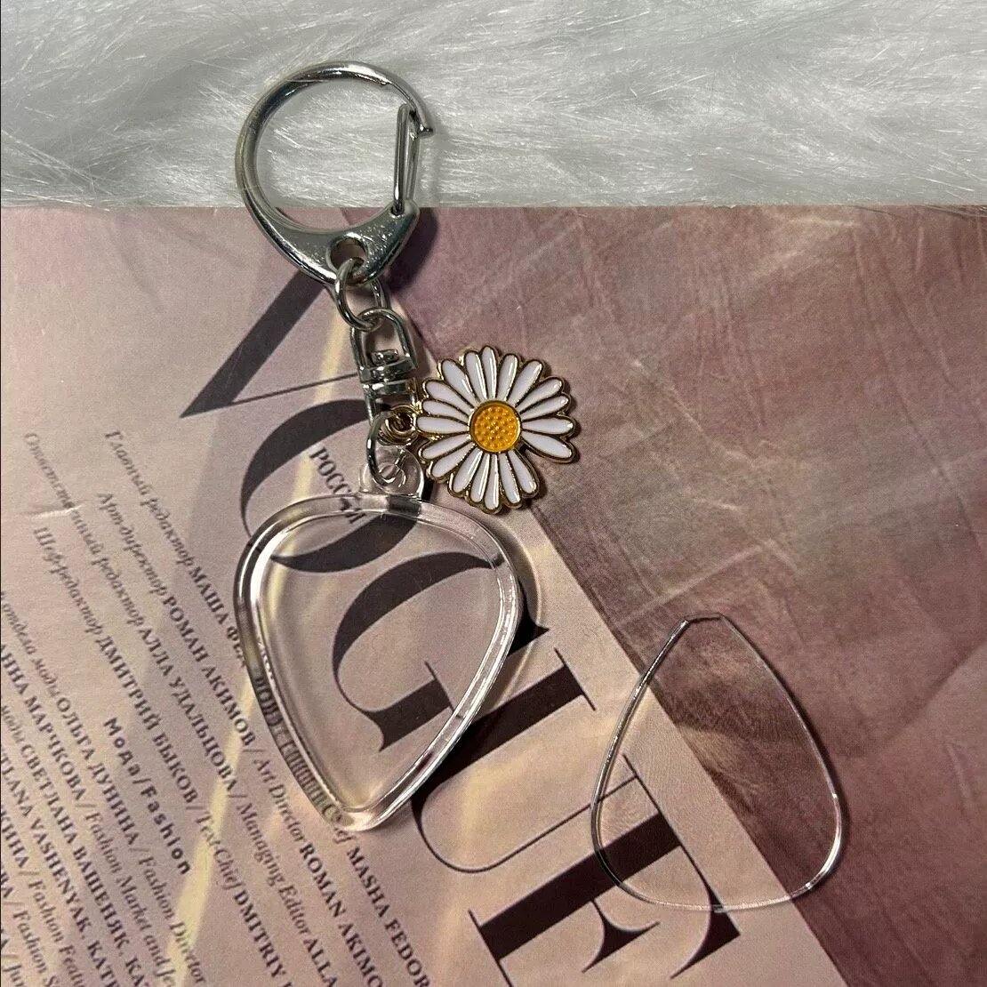 Подарочный набор: брелок-подвеска G-Dragon GD Little Daisy Pick для коллекции медиаторов и концертных аксессуаров