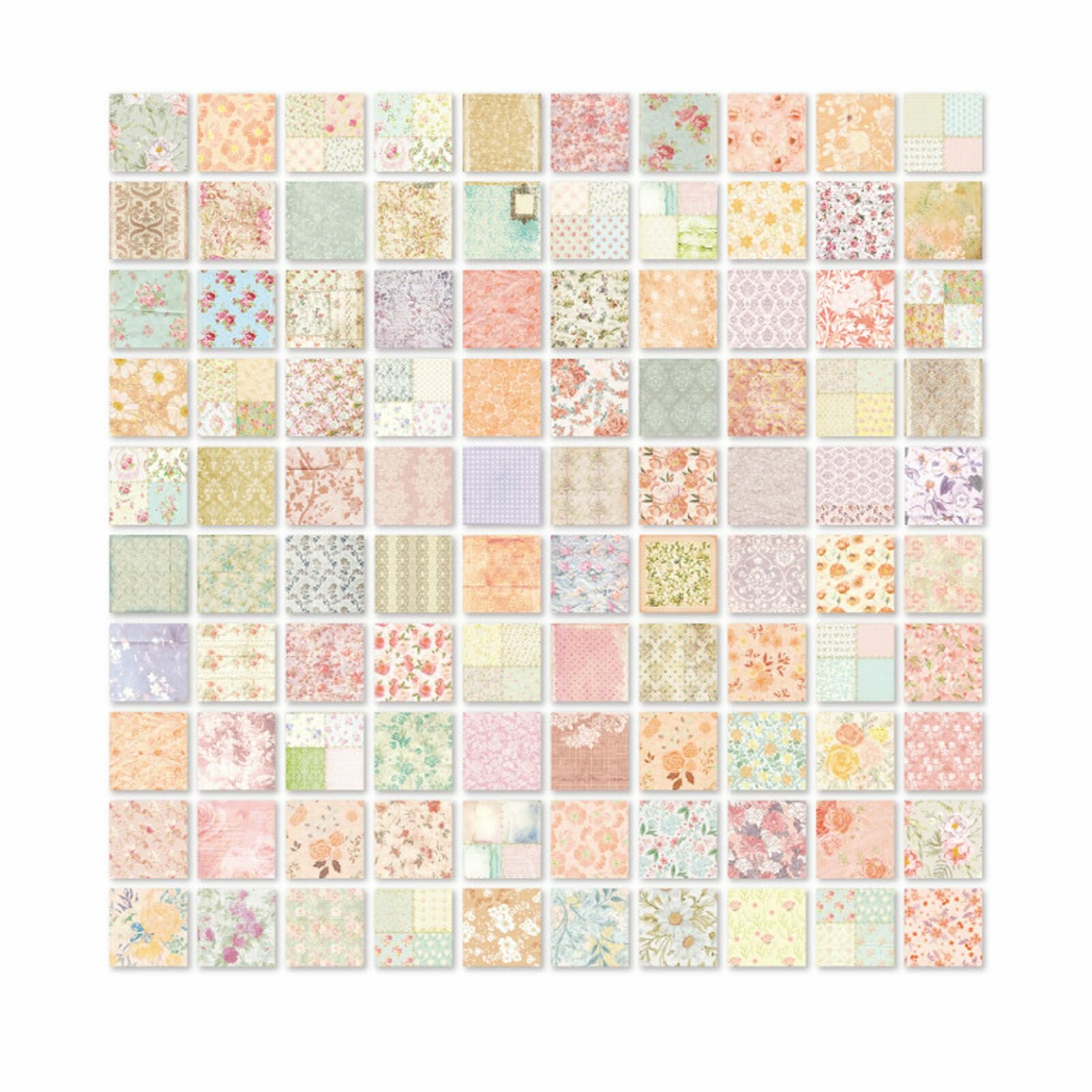 200 листов декоративной бумаги для скрапбукинга: цветы, растения, узоры, материалы для ведения дневника, для рукоделия и творчества, картон 2-го типа.
