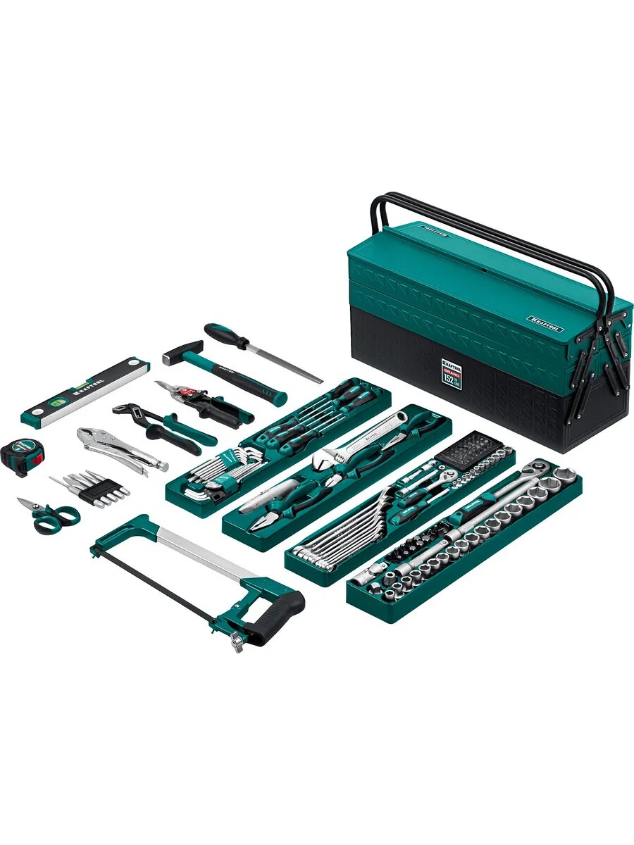 GRAND-152, 152 предм, (1/2″+1/4″), Универсальный набор инс