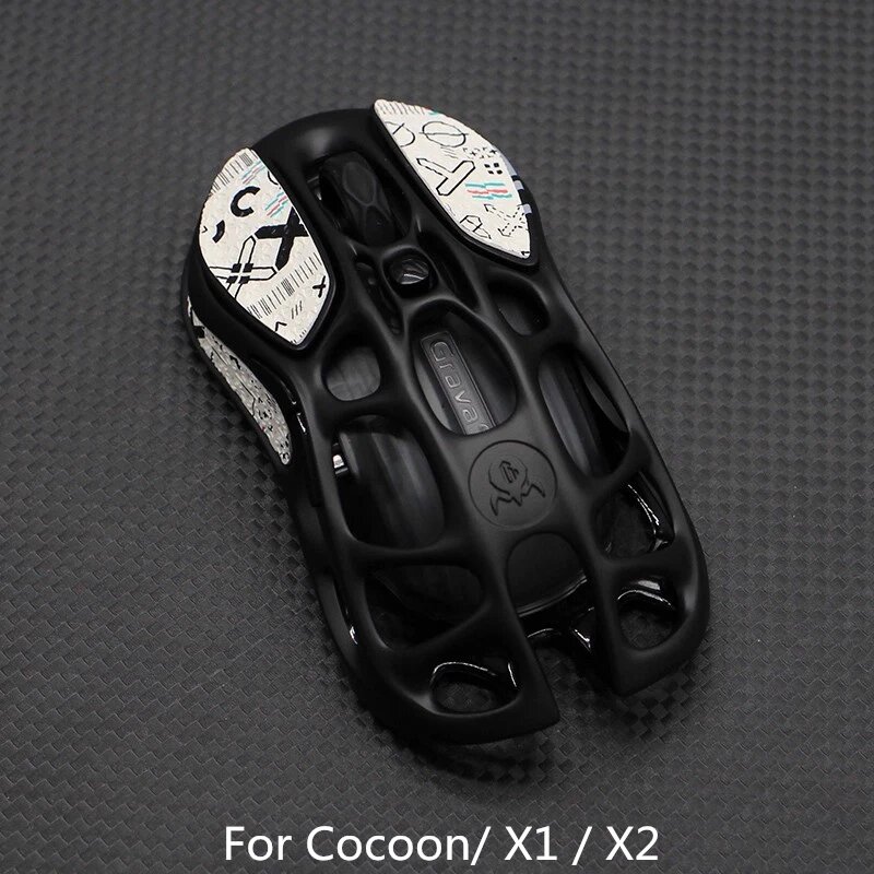 Наклейки GravaStar для мыши Cocoon M1 M2, черные