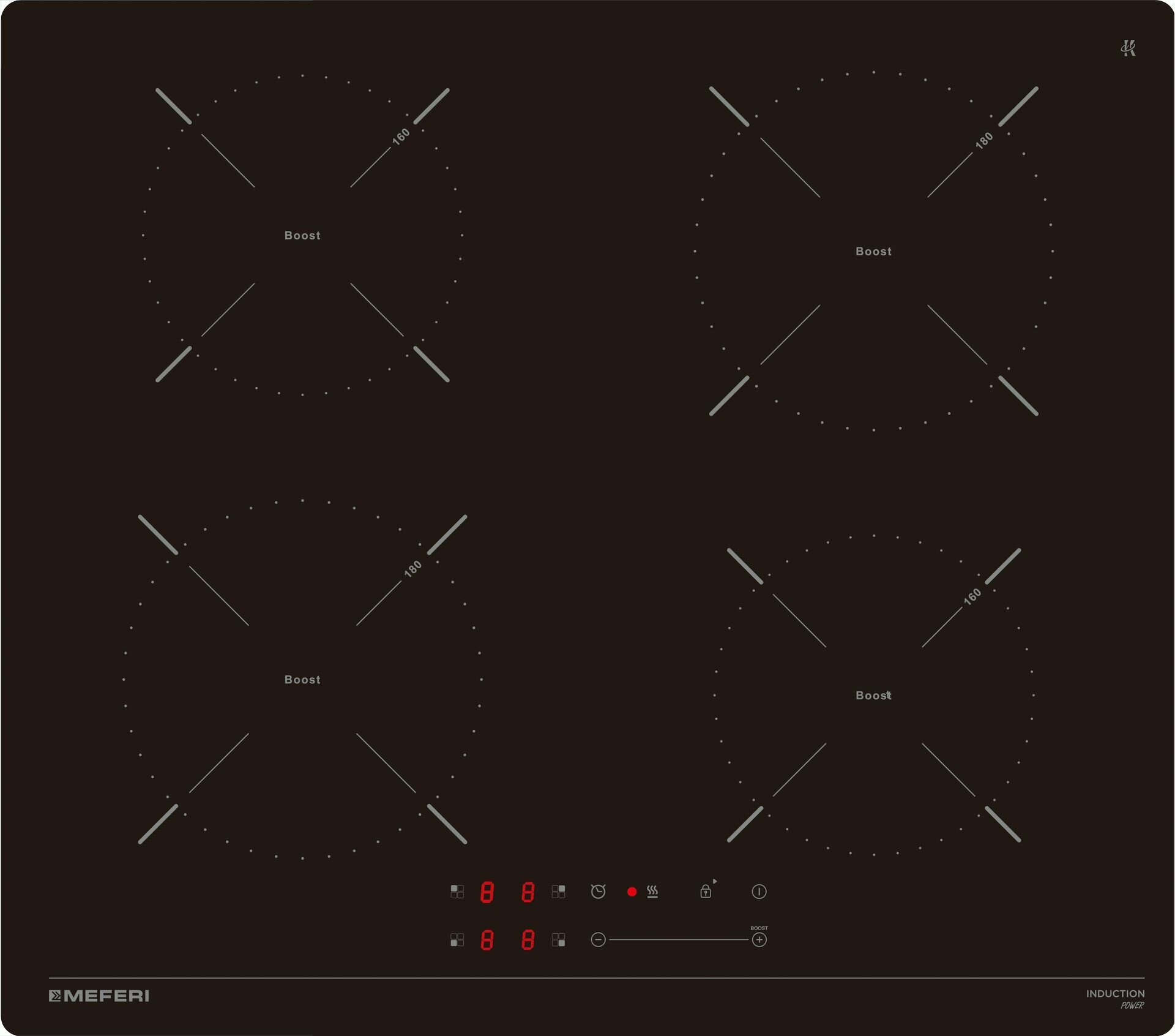Индукционная варочная панель MEFERI MIH604BK POWER (Модификация 2025 года), 60 см