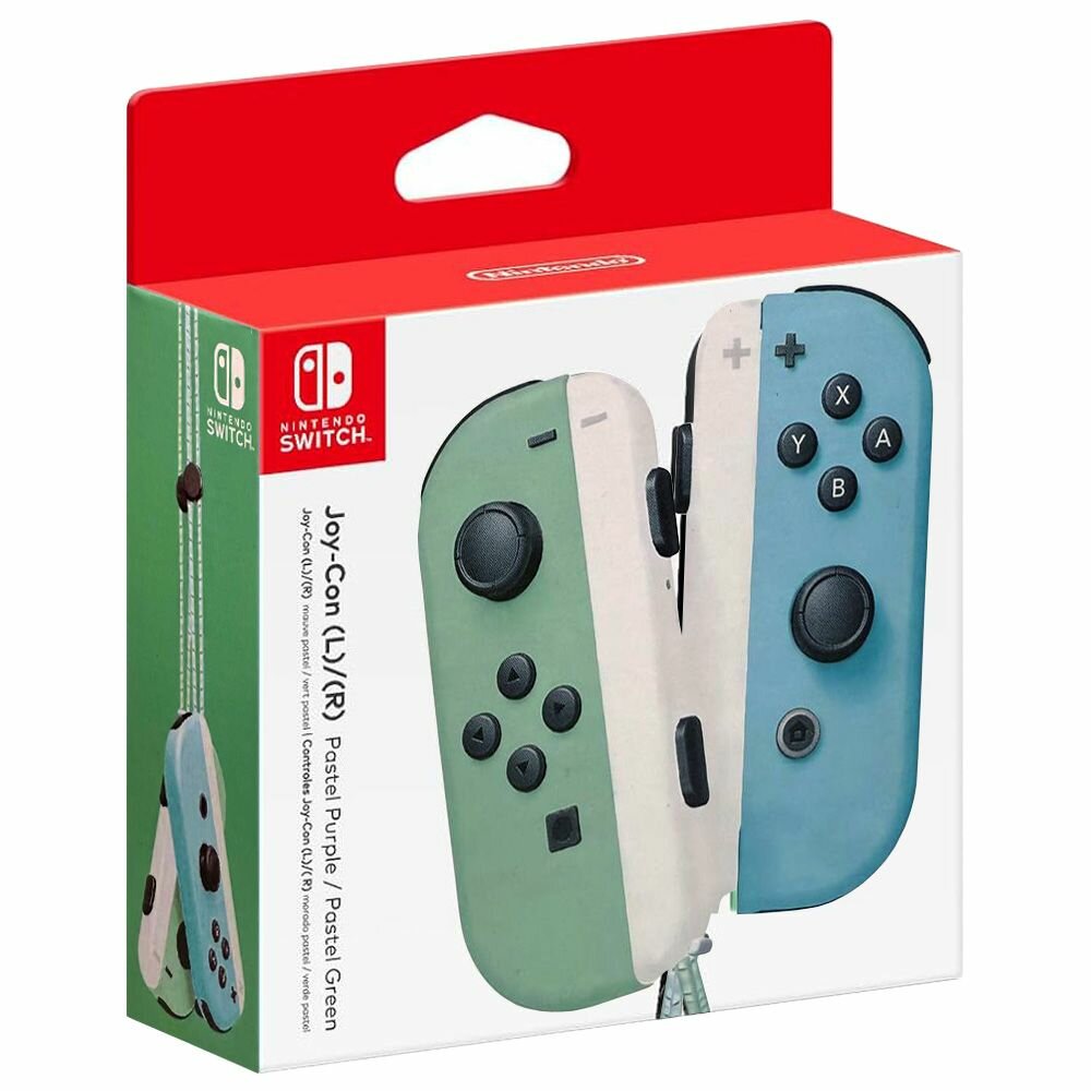 Набор из двух контроллеров Joy-Con Сontrollers (пастельный зеленый / пастельный голубой)