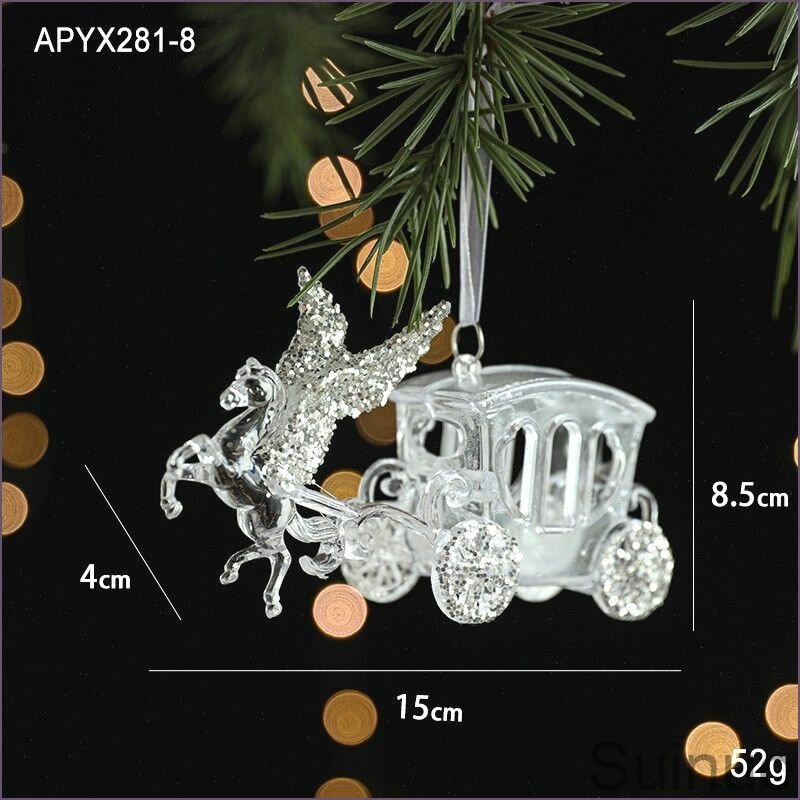 Елочные украшения Балерина, Снежинка зеркальный 1 шт.