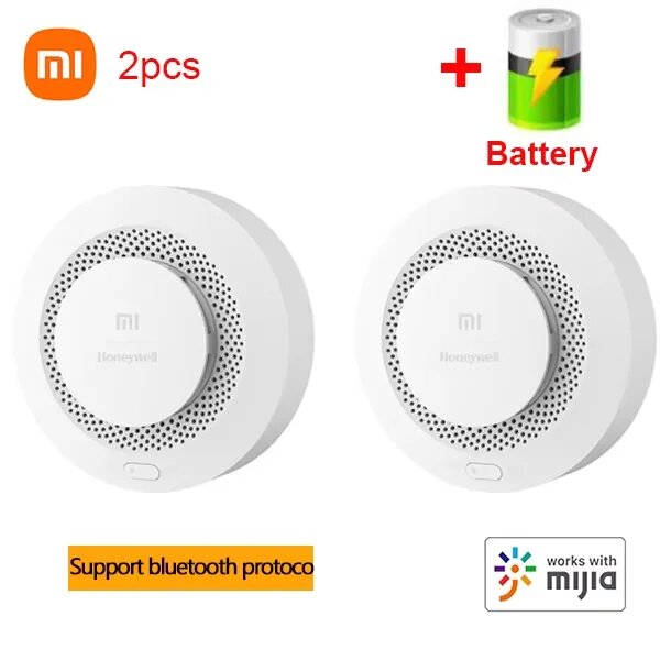 Пожарная сигнализация Xiaomi Mijia Honeywell, детектор дыма, детектор газа, Bluetooth, работа с многофункциональным шлюзом 3, безопасность умного дома, Белый
