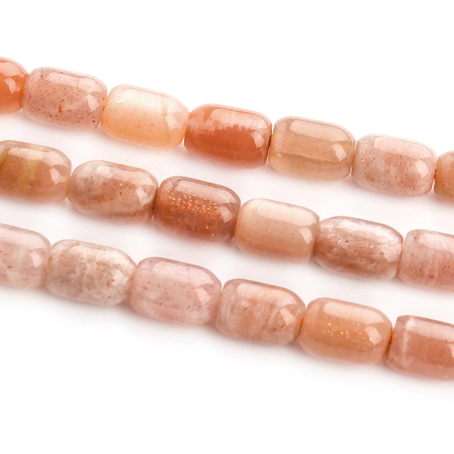 Бусины Sunstone прямоугольные 6х9 мм, 18 шт.