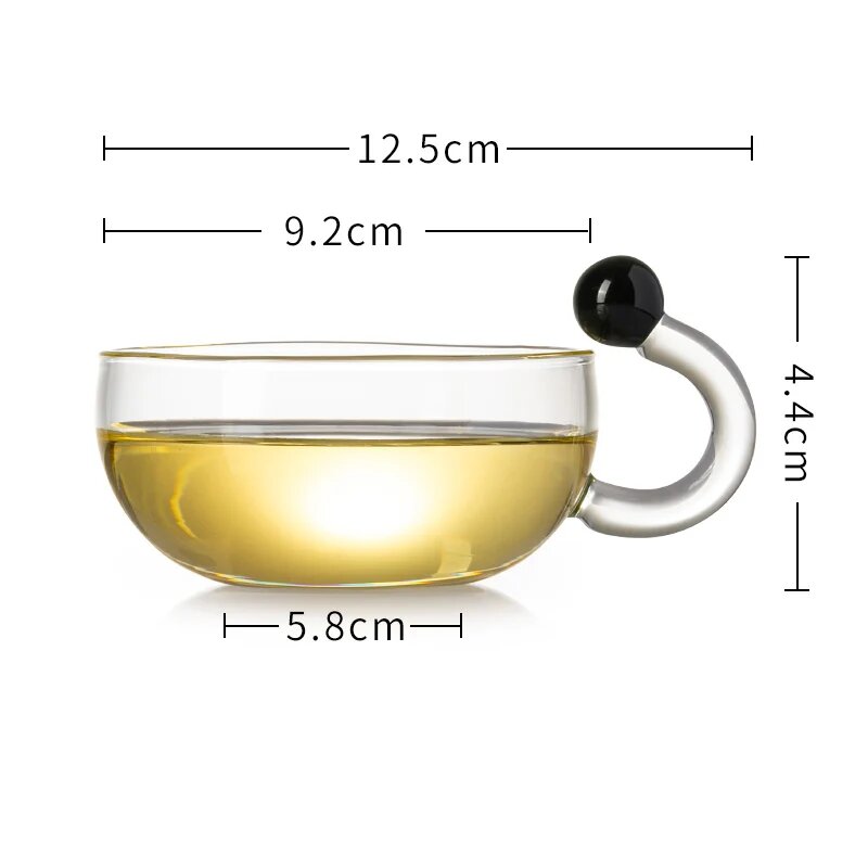 Стеклянный чайник во французском стиле, чайник термостойкий прозрачный, чайный набор, черная чайная чашка, домашний чайник для кипячения, чайник с фильтром, инфузия для чая, 1pcs 150ml Cup, 150ml-600ml