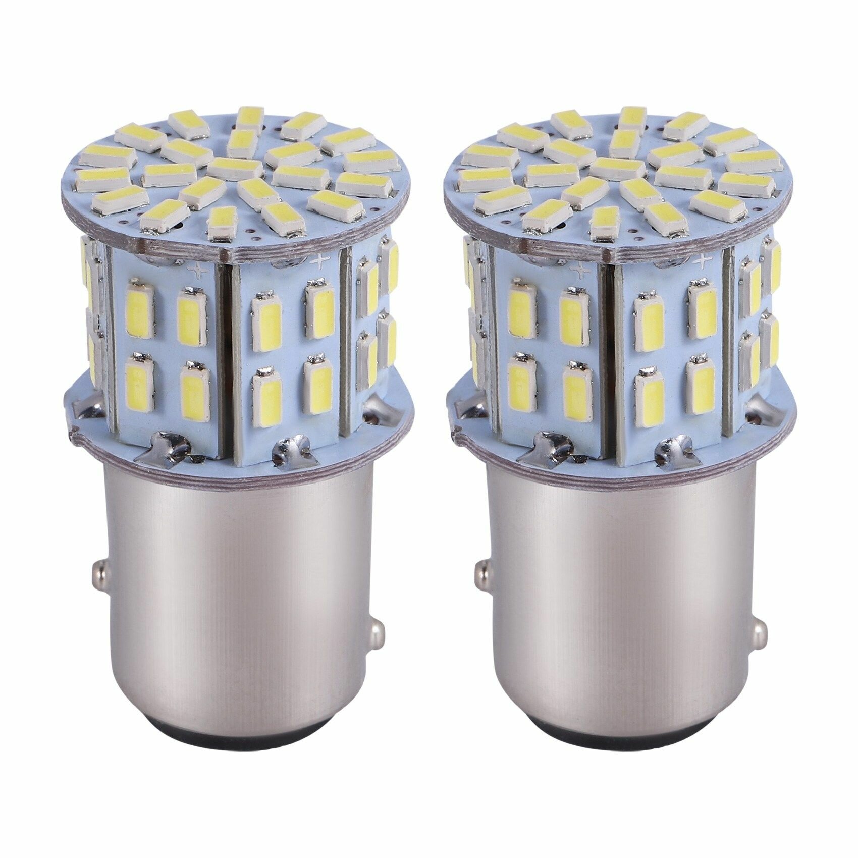 2 шт. 6000K Белый 1157 50SMD светодиодные фонари заднего тормоза Лампочка BAY15D 12V