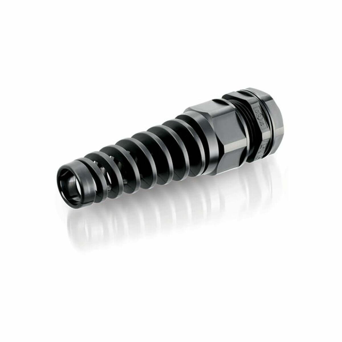 MGB12L-P-05B, AVC, пластиковый кабельный ввод IP68 с предохранителем, M12x1.5, для кабеля 3.0~5.5 мм, цвет черный