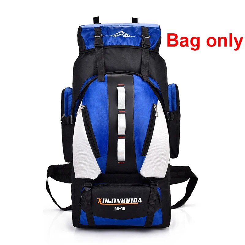 Большая сумка 100л, рюкзак для кемпинга, женский и мужской водонепроницаемый спортивный рюкзак на открытом воздухе, пеший туризм, треккинг, дорожный багаж, рюкзак для скалолазания, сумка