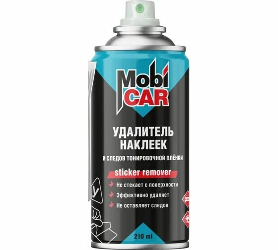 Удалитель наклеек и следов тонировочной пленки Mobicar 210 мл