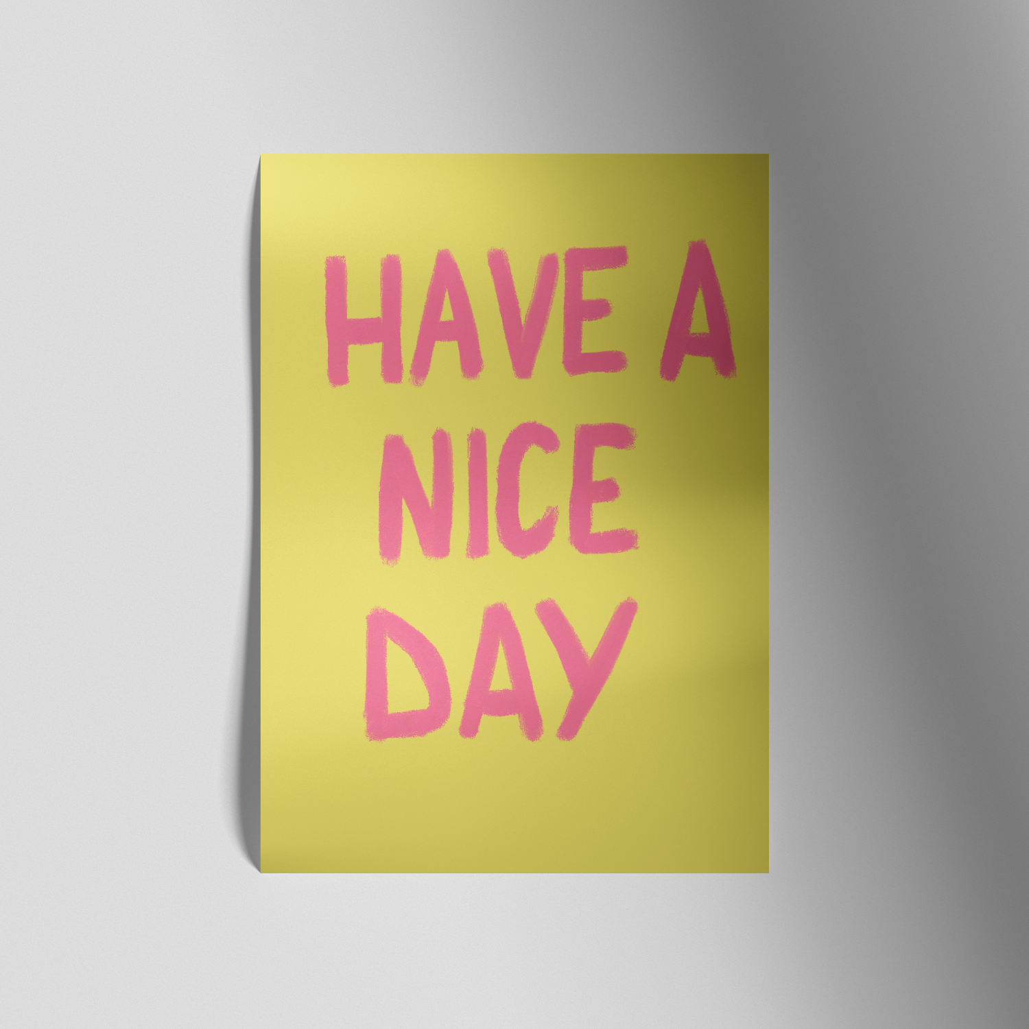 Постер без рамы A3 "HAVE A NICE DAY", бумага, цифровая печать, формат А3 30x42 см в стиле Pinterest