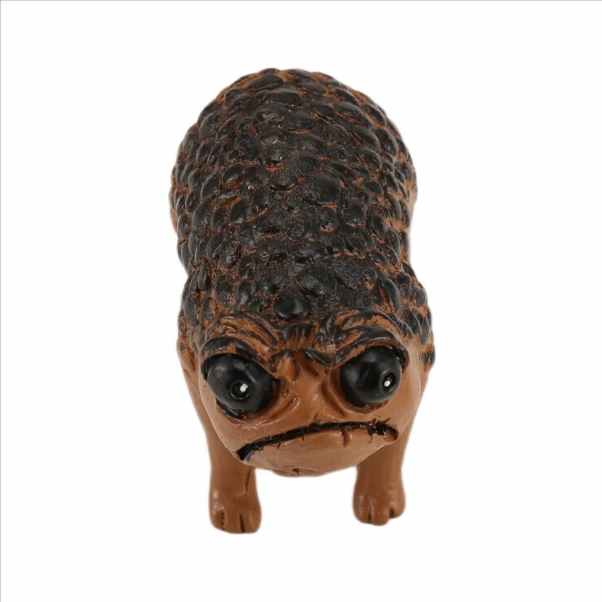 Статуя сердитой лягушки-жабы. Уродливая сердитая лягушка для декора сада и двора.