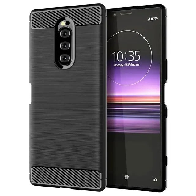 Для Sony Xperia 1 J8110 J9110 чехол силиконовый бампер противоударный силиконовый чехол из черный