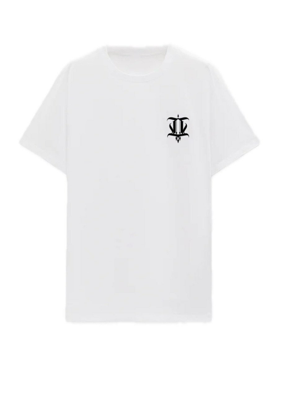 Футболка Li Lab, хлопок 100%, белая, без рисунка, с эмблемой