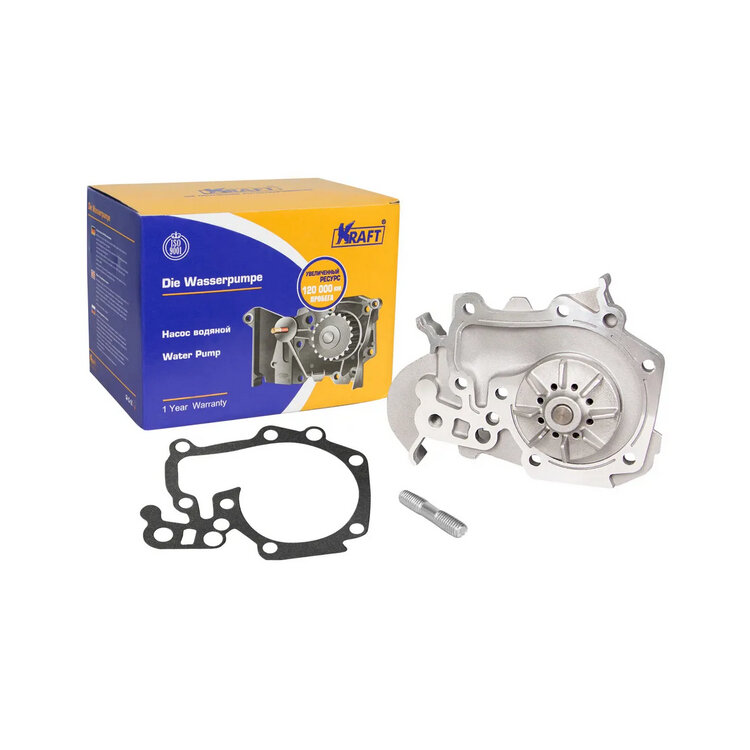 Насос водяной (помпа) Lada Largus (Лада Ларгус) и Renault Logan (Рено Логан) с 8 кл. ДВС (KRAFT)
