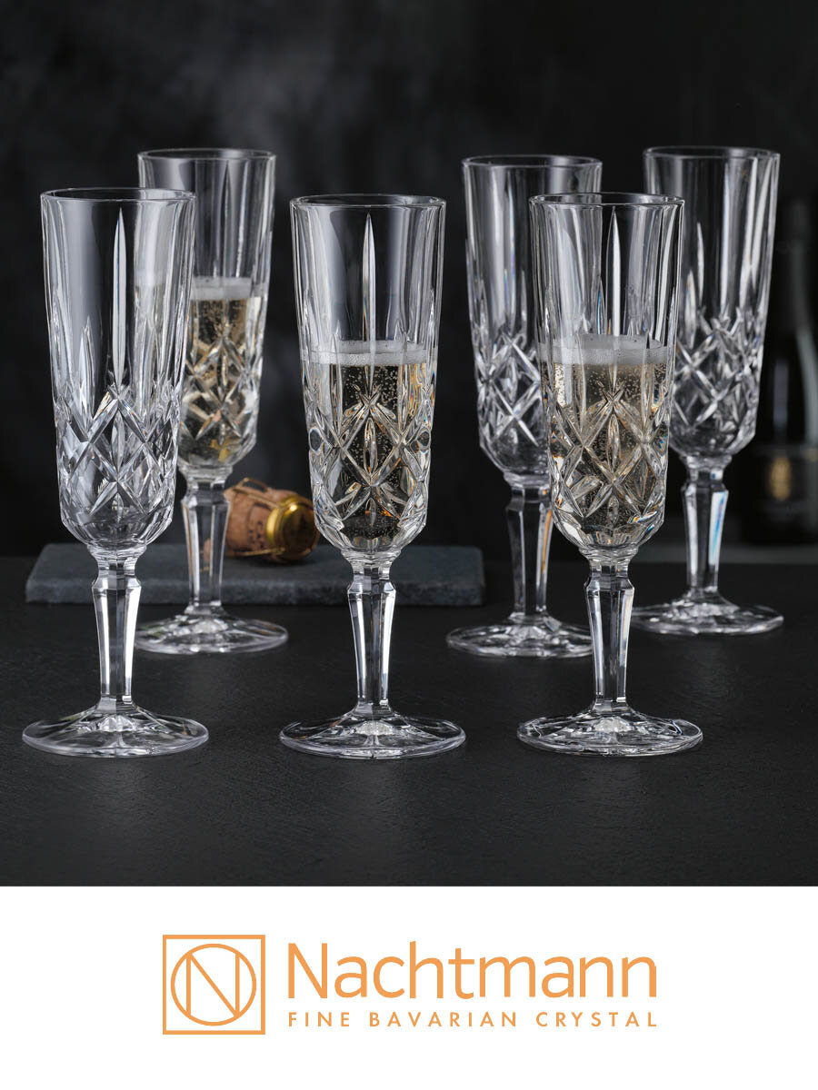 Набор бокалов для шампанского Nachtmann Noblesse, 6 шт, 151 мл, хрустальное стекло