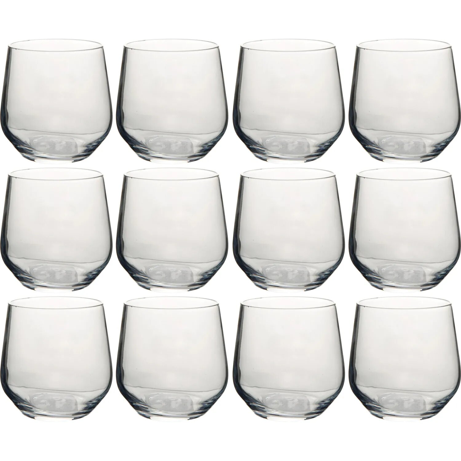 Набор стаканов аллегра 335 мл файн РИМ 12 шт/уп холодный срез