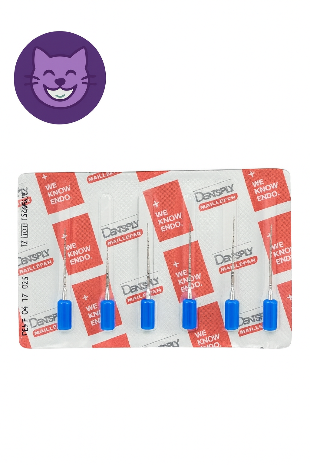 Файлы ручные, ПроТейпер ручной F3(синий), 25 мм, Dentsply,(6 шт уп), каналорасшрители