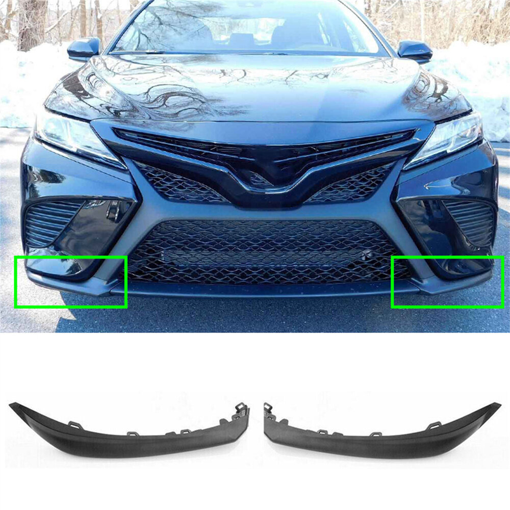 2 шт. Накладка на передний бампер (левый и правый) для Toyota Camry SE XSE 2018-2020