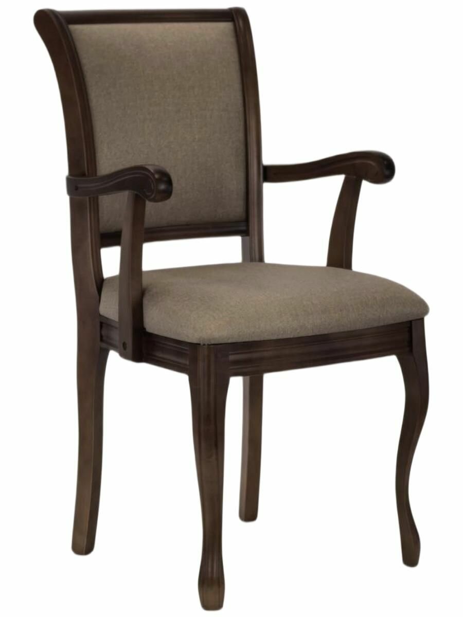 Стул для кухни и гостиной деревянный с подлокотниками MONCEAU.