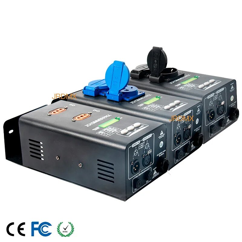 JRDMX 2-канальный DMX 512 диммерный блок Европейская вилка (EU Plug)