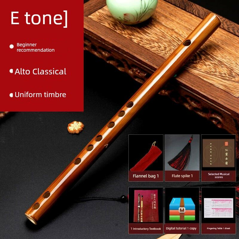 Мини-флейта без отверстий для мембраны, горизонтальная флейта для студентов, бамбуковая флейта для начинающих,