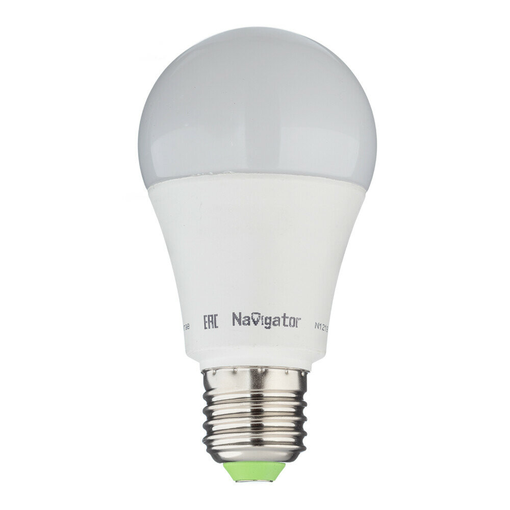 Лампа светодиодная Navigator E27 4000К 12 Вт 1000 Лм 24-48 В груша A60 матовая