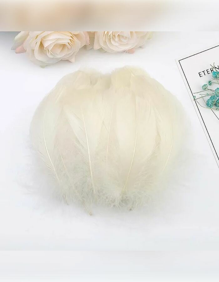 Декоративные перья для рукоделия и поделок, набор для творчества, создания украшений