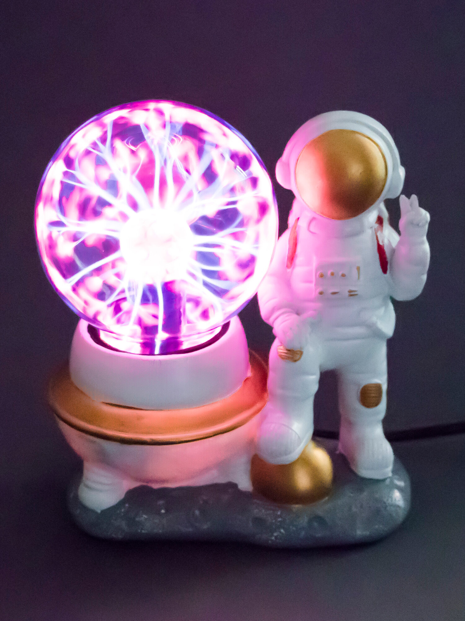 Светильник Плазменный шар "Плазма Plasma Космос N 2" D-10 см, гигантский магический шар с молниями, подарок