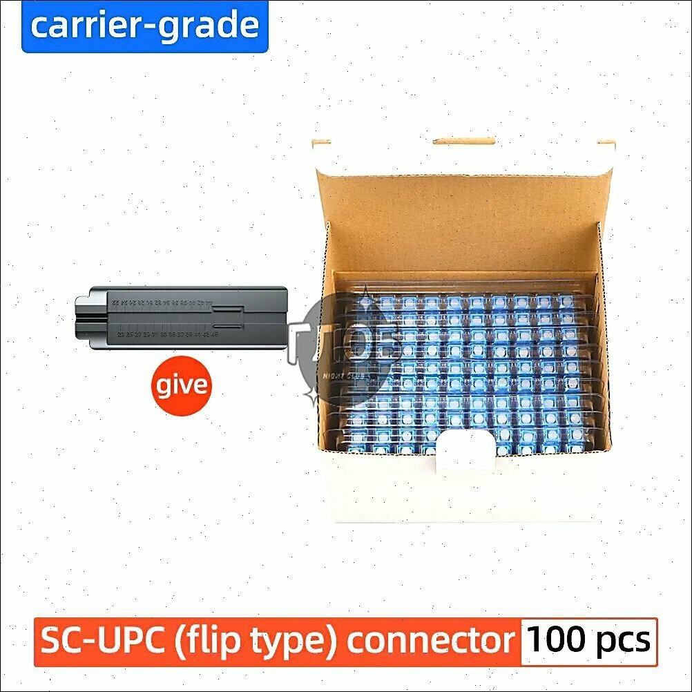 100шт/партия устройство для соединения холодного оптического волокна, разъем оптического кабеля SC-UPC FTTH fast integrated leather cable